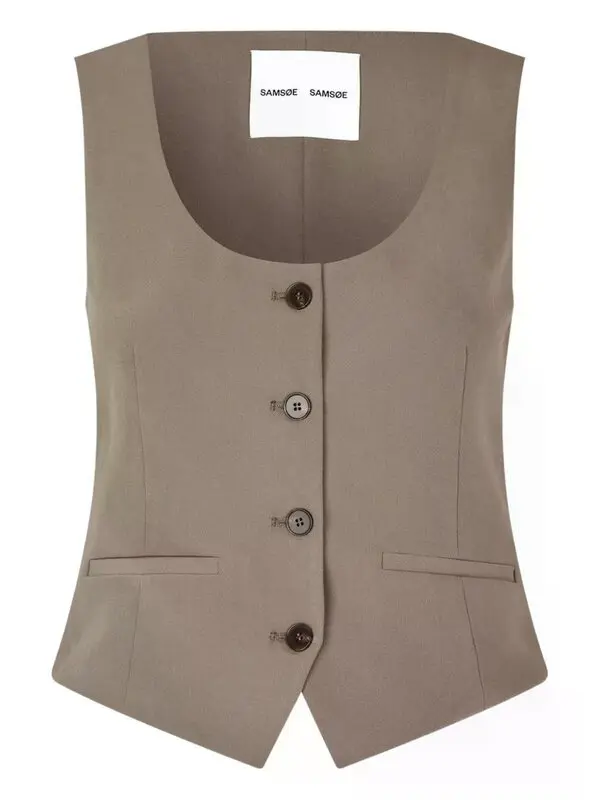 SAMSOE SAMSOE Button-front Vest