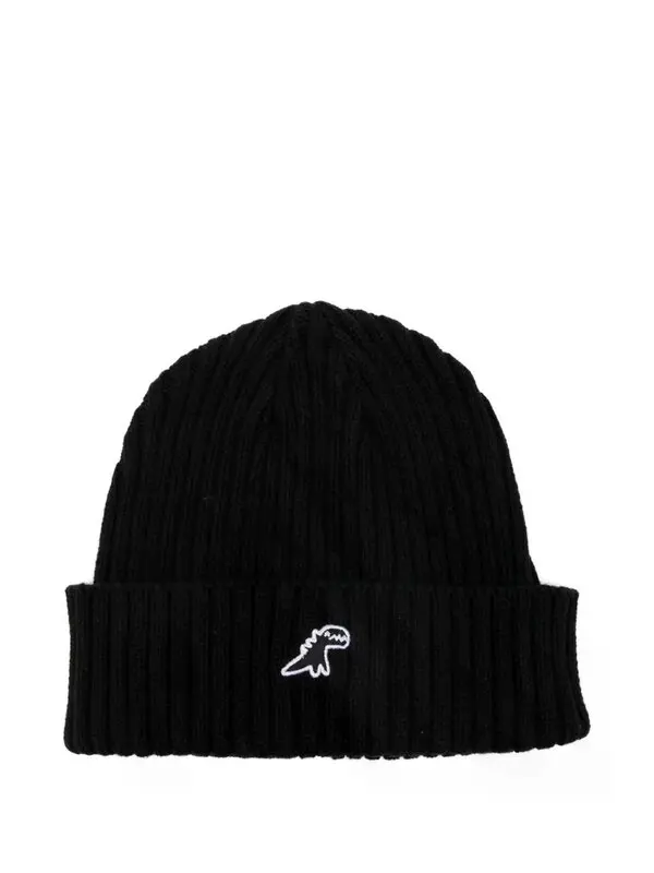 SPORT B. BY AGNÈS B. Dino-embroidered Beanie - Black