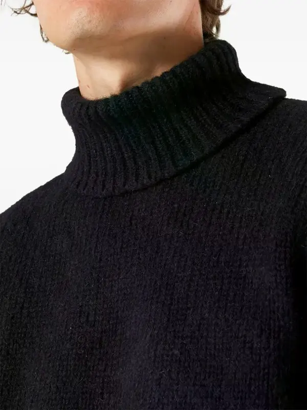 DOPPIAA High-neck Ribbed Knit Sweater