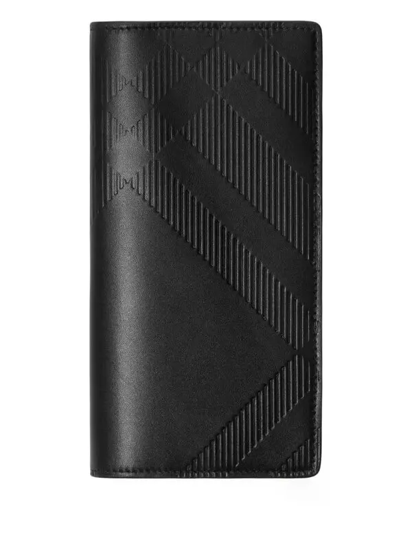 Burberry Embossed Wallet - Black