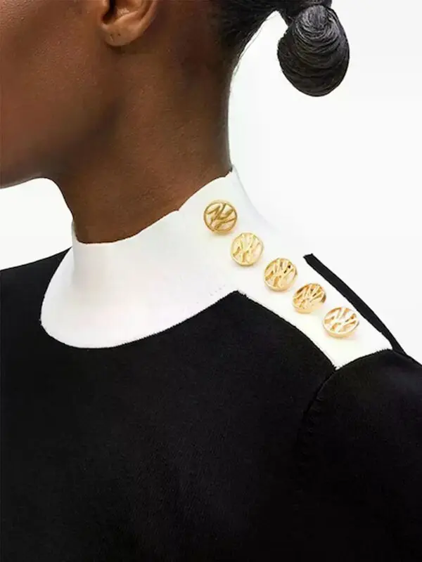 Karl Lagerfeld Button Detail Sweater