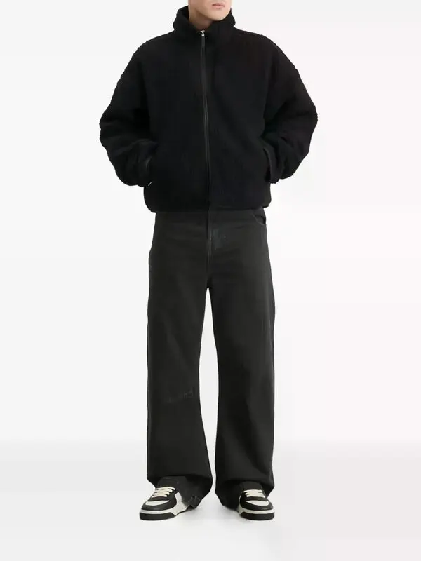 ENTIRE STUDIOS Button-fastening Wide Leg Jeans - Black