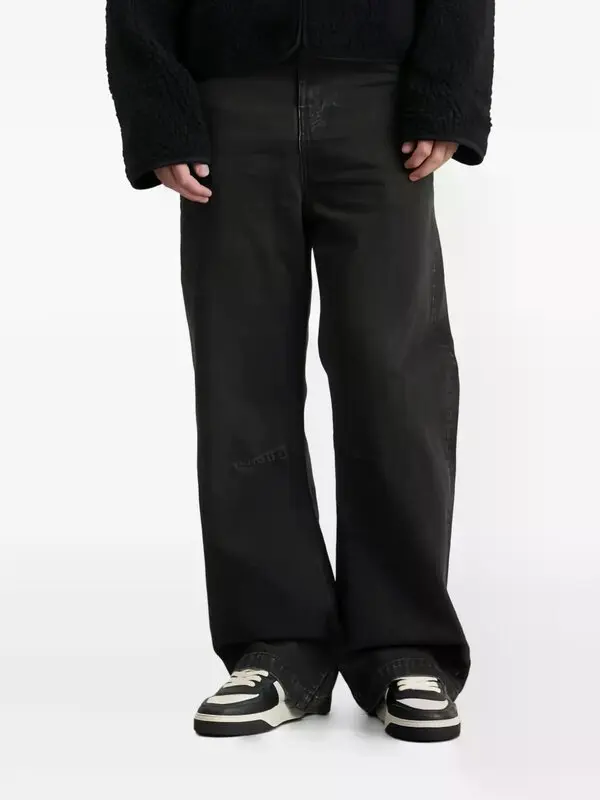 ENTIRE STUDIOS Button-fastening Wide Leg Jeans - Black