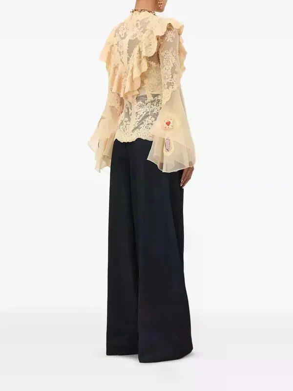 Zimmermann Lace Ruffle Shirt