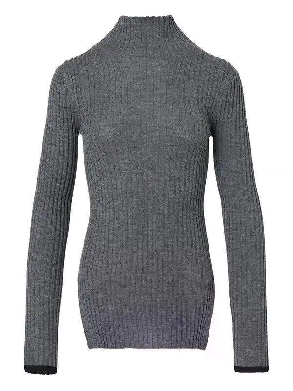 Plan C Ribbed-knit Turtleneck Sweater