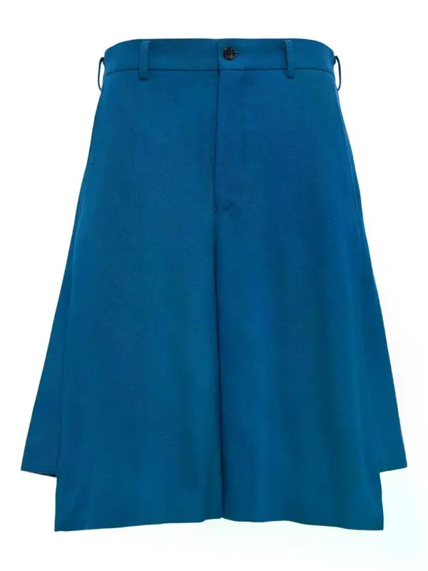 Comme Des Garçons Buttoned Tailored Shorts - Blue