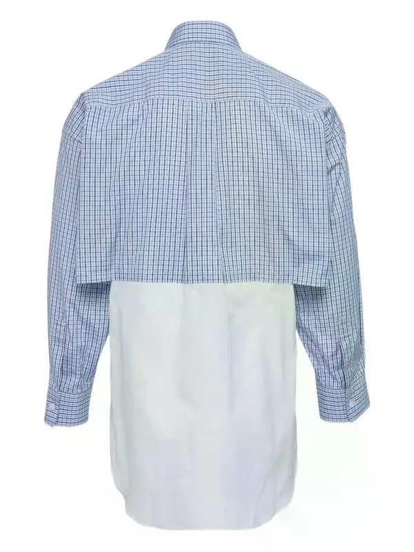 Comme Des Garçons Checked Panelled Shirt