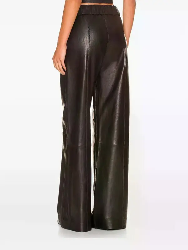 Sprwmn Elasticated-waistband Leather Trousers