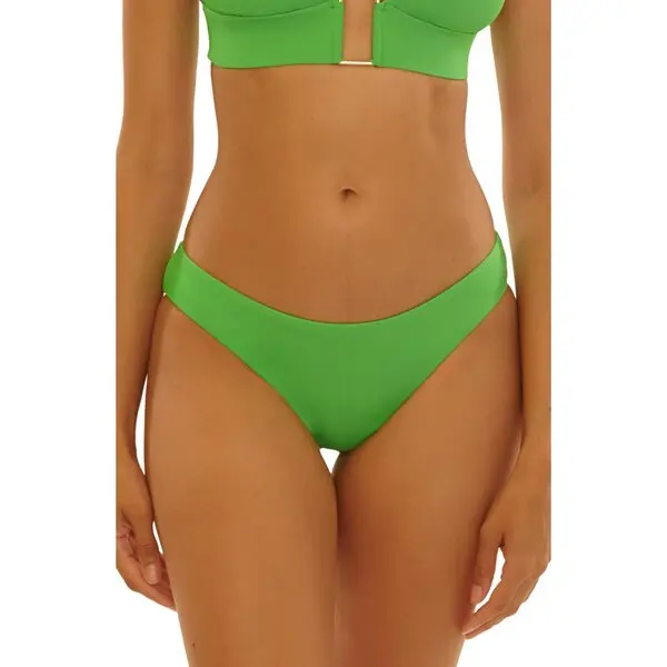 BECCA By Rebecca Virtue Twist & Turns Bikini Bottom - Green Apple