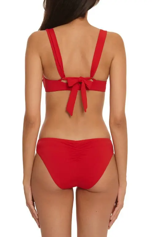 BECCA By Rebecca Virtue Twist & Turns Bikini Bottom - Ruby