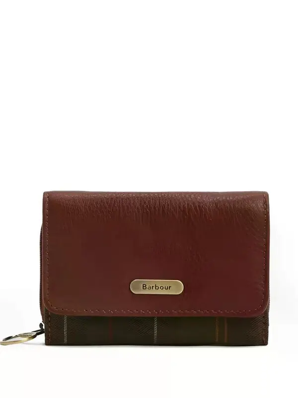 Barbour Rosa Leather Tartan Zip Wallet