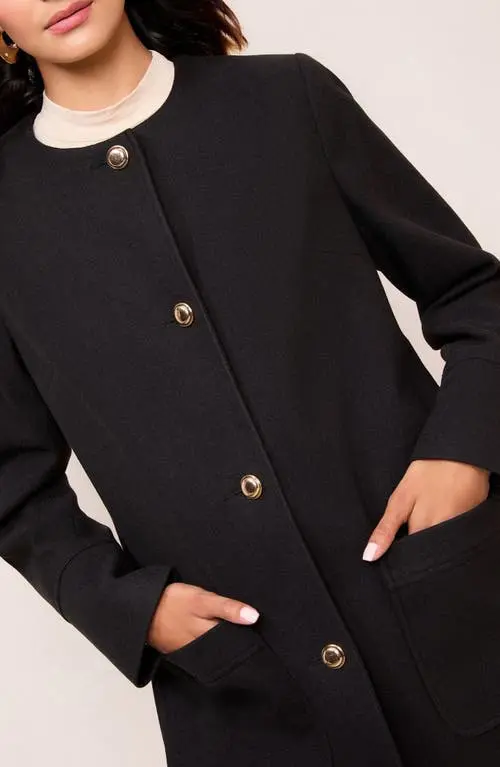 FRIENDS LIKE THESE Collarless Swing Coat