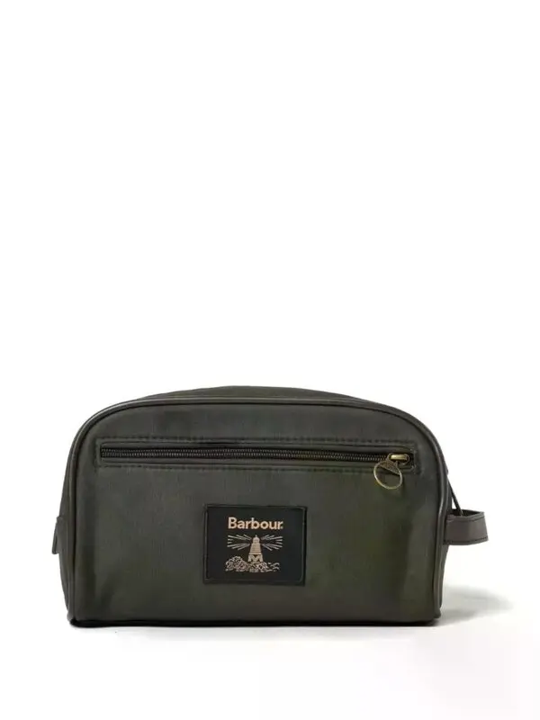 Barbour Washed Zip Bag - Green