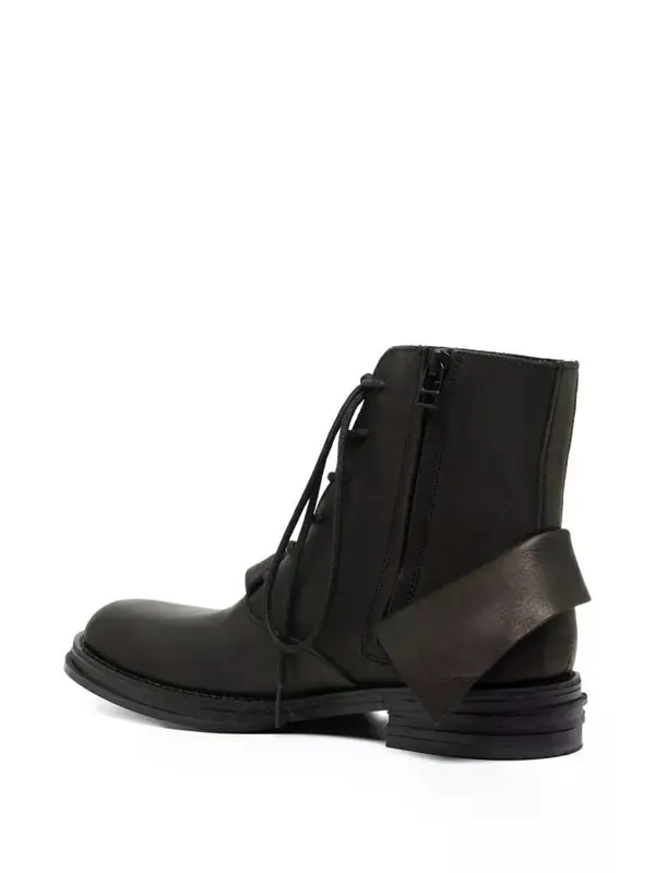 Yohji Yamamoto Draped Leather Boots