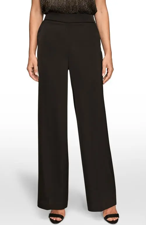 Donna Karan New York Wide Leg Charmeuse Trousers