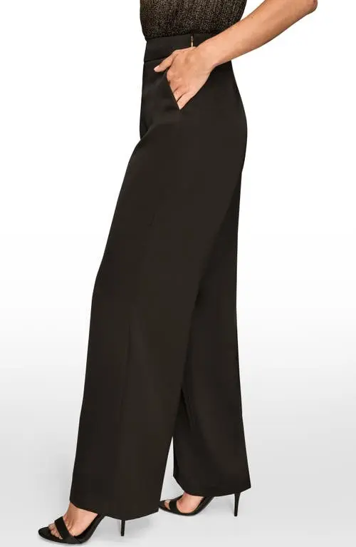 Donna Karan New York Wide Leg Charmeuse Trousers