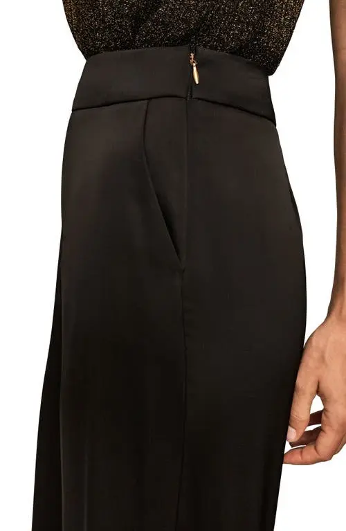 Donna Karan New York Wide Leg Charmeuse Trousers