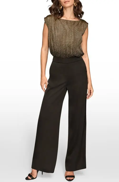 Donna Karan New York Wide Leg Charmeuse Trousers