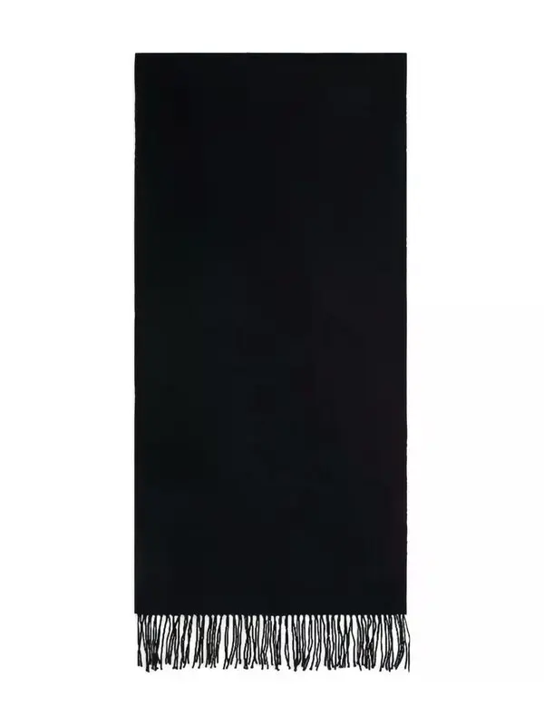 Emporio Armani Fringed Scarf - Black
