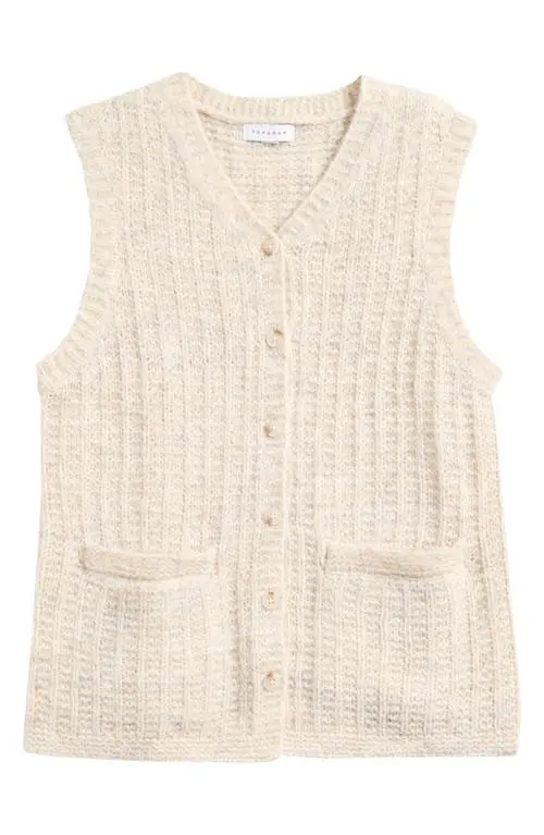 Topshop Sleeveless Knit Cardigan