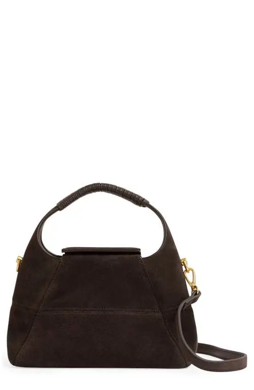 REISS Octavia Suede Crossbody Bag - Octaviachocolate