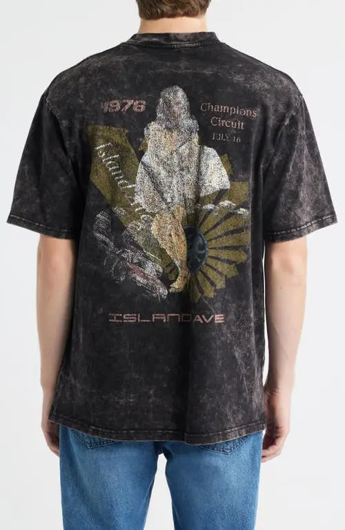 ISLAND AVENUE Champions Circuit Cotton Graphic T-shirt