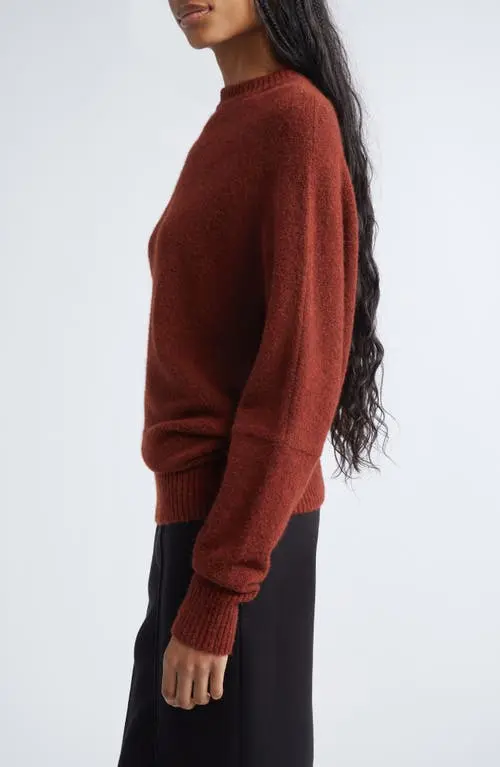 Proenza Schouler Abie Boiled Wool Blend Sweater - Cinnamon