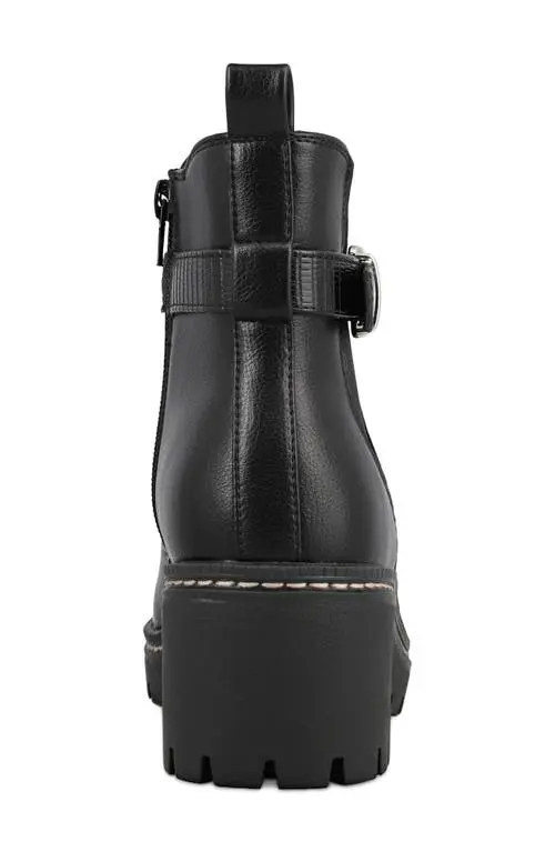 Mia Block Heel Boot - Black