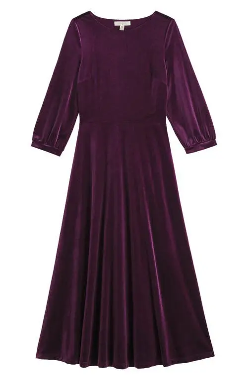SEASALT CORNWALL Oak Cottage Velvet Midi Dress