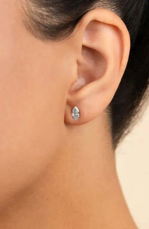 Sterling Forever Marquise-cut Cubic Zirconia Stud Earrings