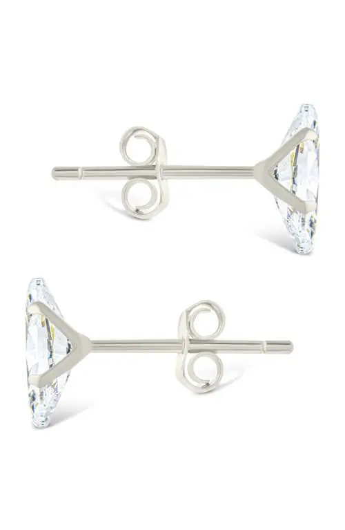 Sterling Forever Marquise-cut Cubic Zirconia Stud Earrings