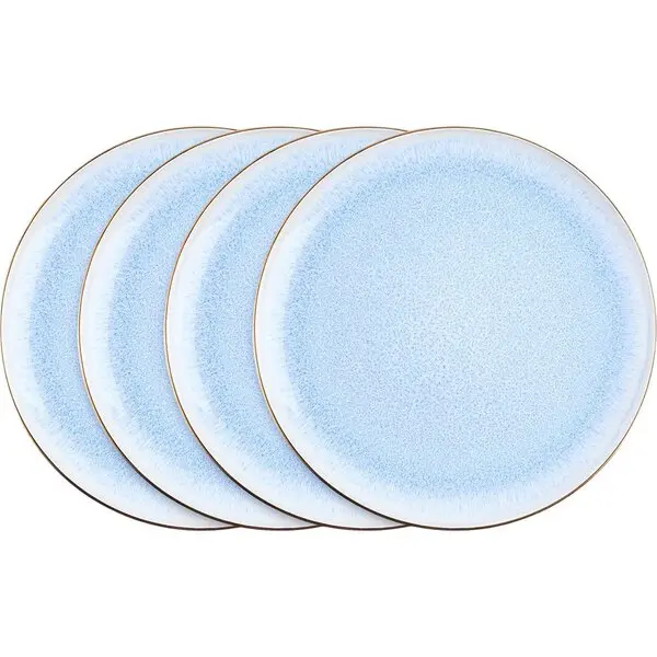 STONE + LAIN Josephine Porcelain 4-piece Salad Plate Set - Blue