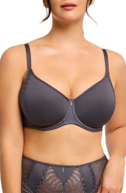 MONTELLE INTIMATES Nights Out Sublime Metallic Underwire Spacer Bra - Magnet/silver