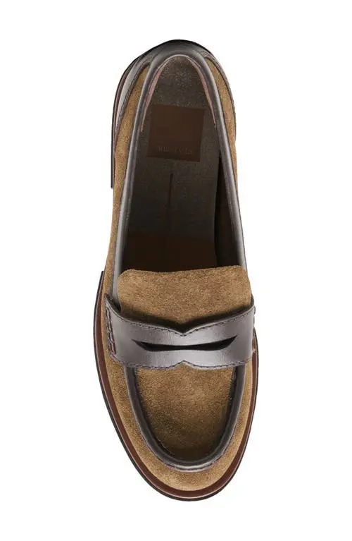 Dolce Vita Abey Penny Loafer - Olive Suede