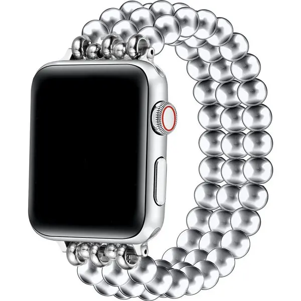 POSH TECH Nova Stainless Steel Beaded Band - Silver