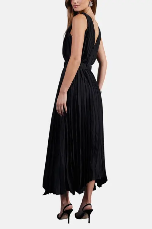 BISHOP + YOUNG Highbrow Pleat Dress - Black