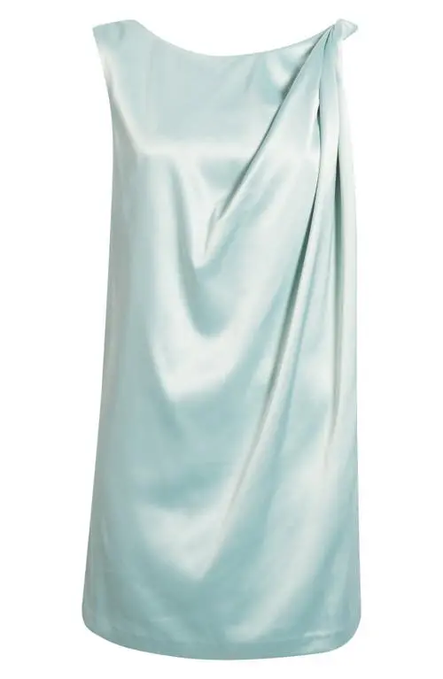 Open Edit Sleeveless Satin Mini Dress With Bow In Blue Cloud - 51% Off |  Editorialist