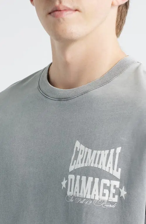 CRIMINAL DAMAGE Logo Graphic T-shirt