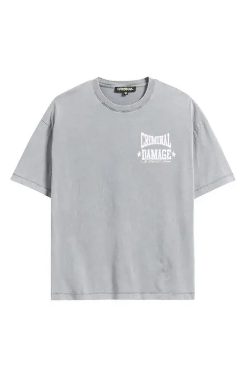 CRIMINAL DAMAGE Logo Graphic T-shirt