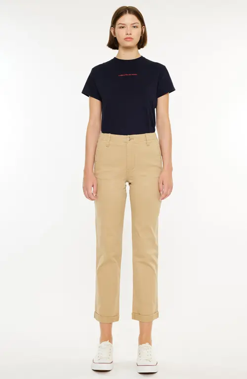 KANCAN High Rise Slim Chino