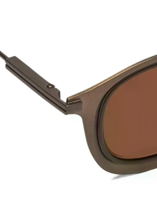 Zegna Round Frame Sunglasses