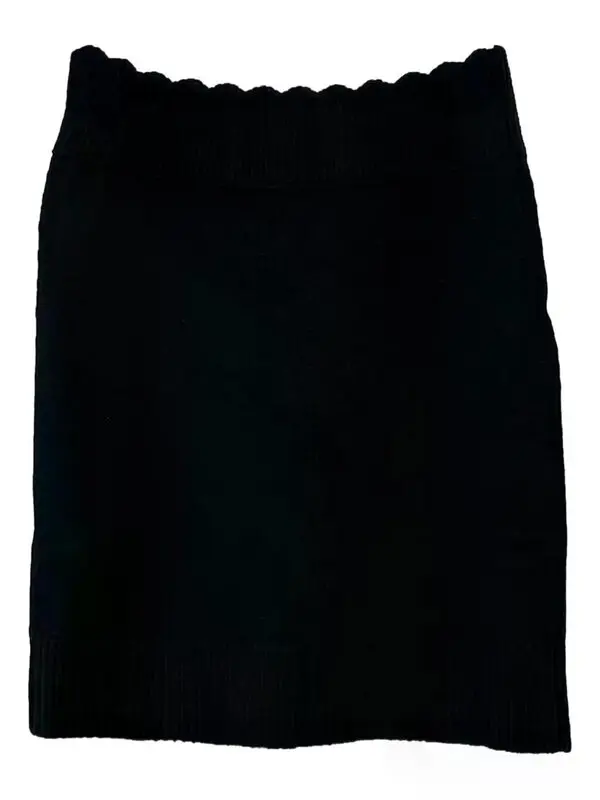 Chloé Scalloped Mini Skirt - Black