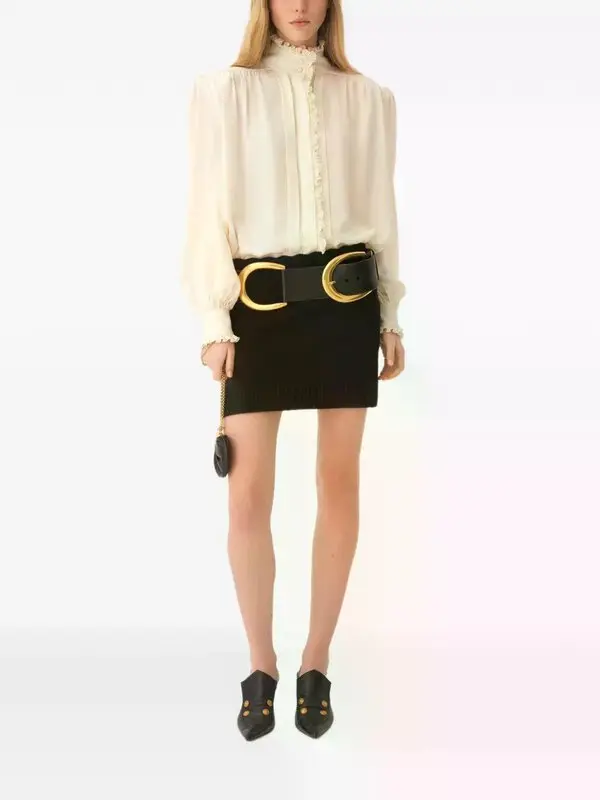 Chloé Scalloped Mini Skirt - Black