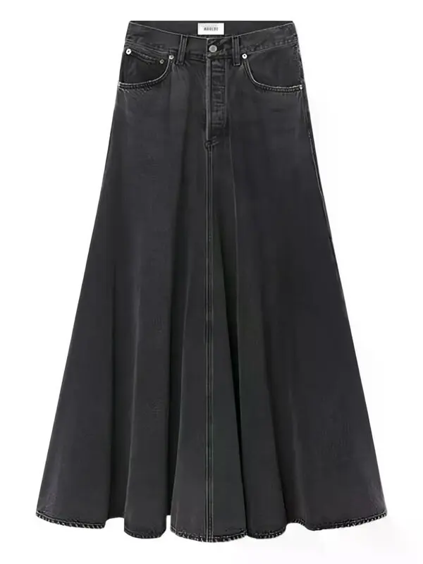 AGOLDE Odin Pocket Long Skirt - Grey