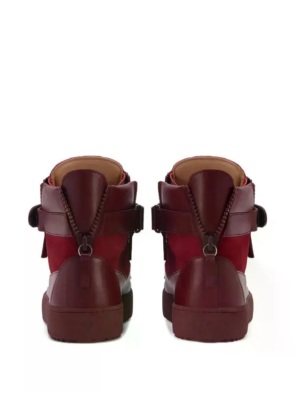 GIUSEPPE ZANOTTI Coby Matt High-top Sneakers - Red