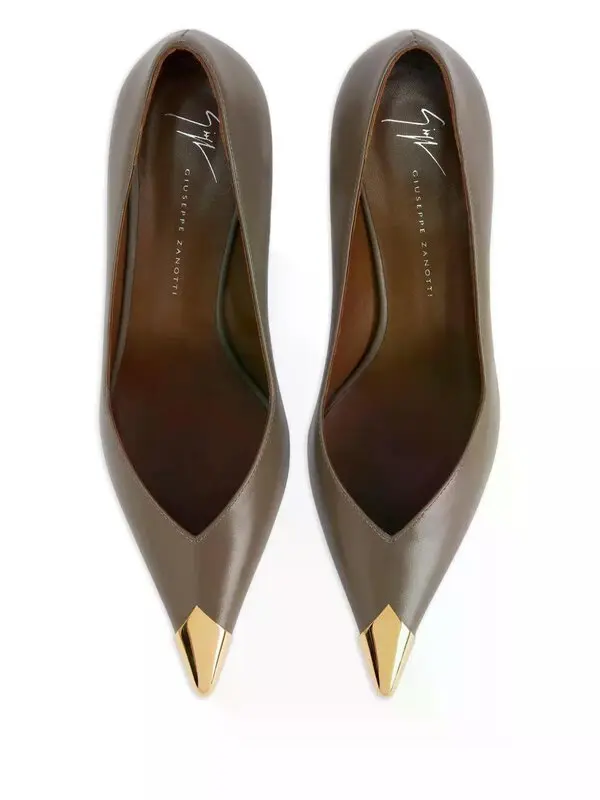 GIUSEPPE ZANOTTI 50mm Melaine Pointed Pumps - Brown
