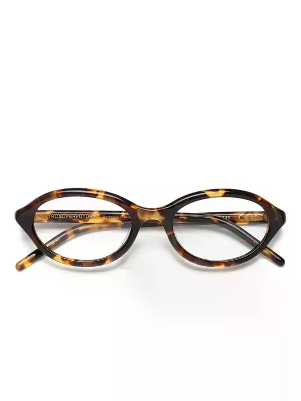 RETROSUPERFUTURE Numero 145 Oval-frame Glasses - Brown