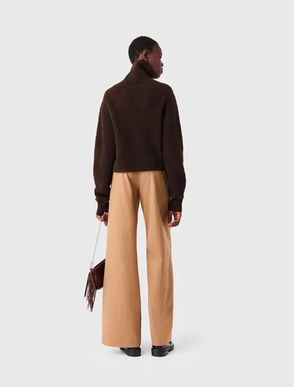 Maje Yak Blend Roll-neck Sweater