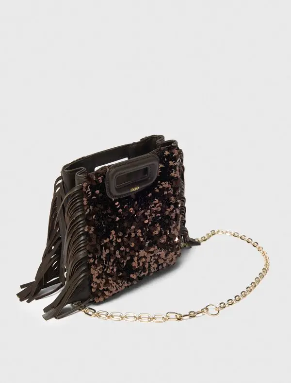 Maje Sequin M Mini Bag