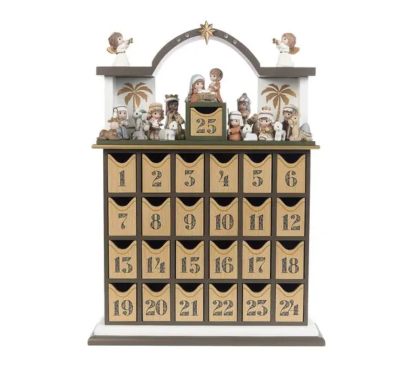 PRECIOUS MOMENTS Nativity Advent Calendar